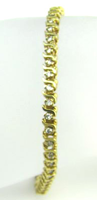 14KT Yellow Gold Diamond Tennis Bracelet | Koosh Jewelers